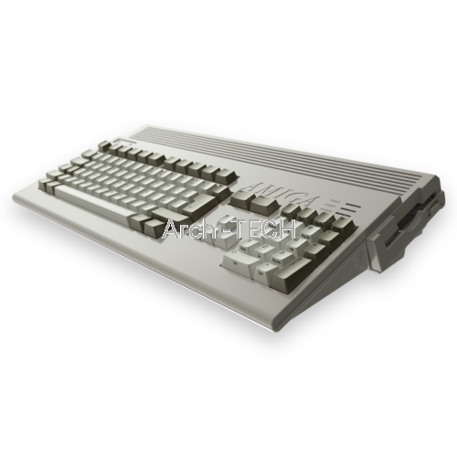 Biała obudowa Amiga A1200 Archi-TECH "Serwis i Warsztat"